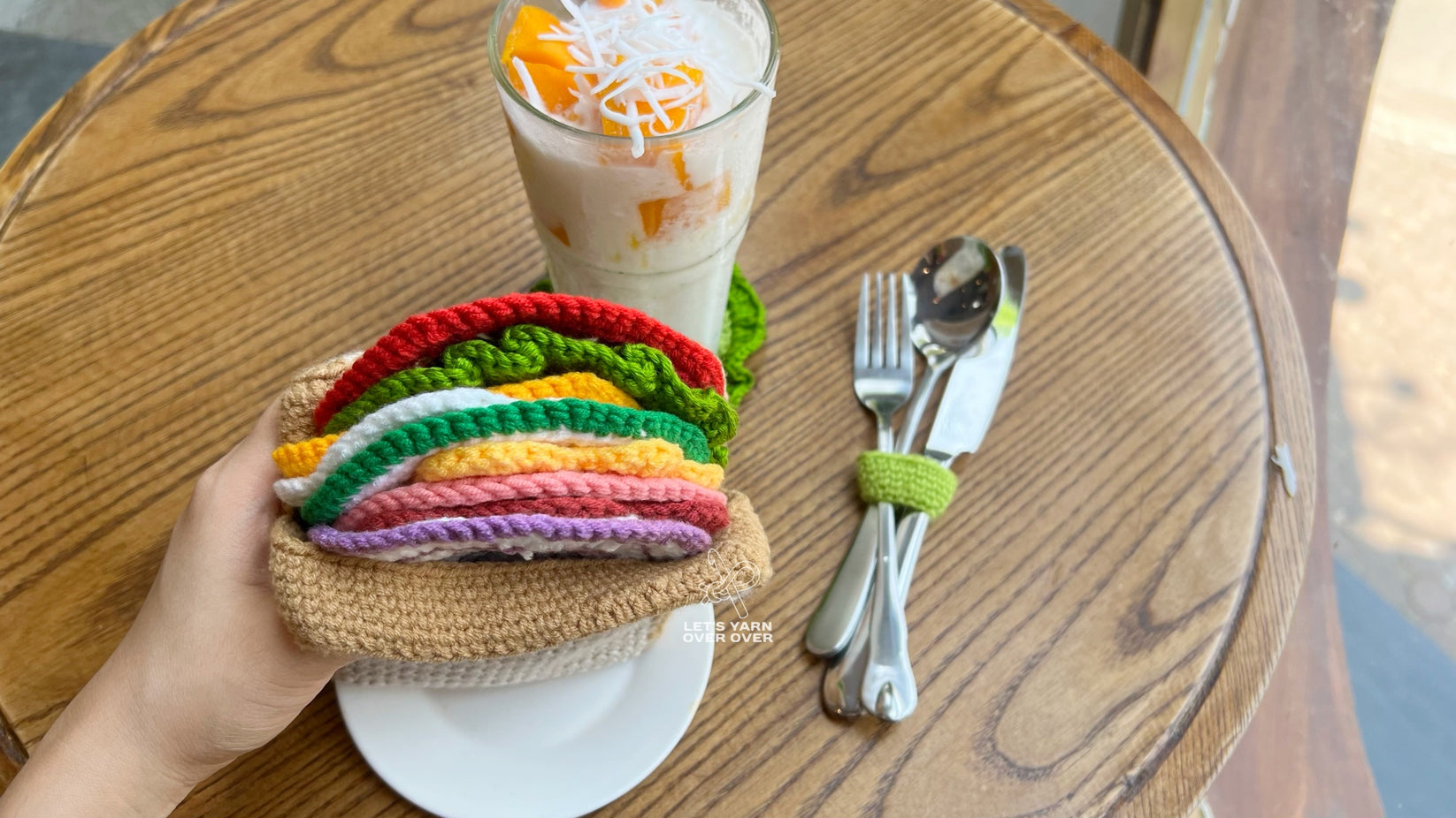 Sandwich Coaster Set – Let's Yarn Over Over